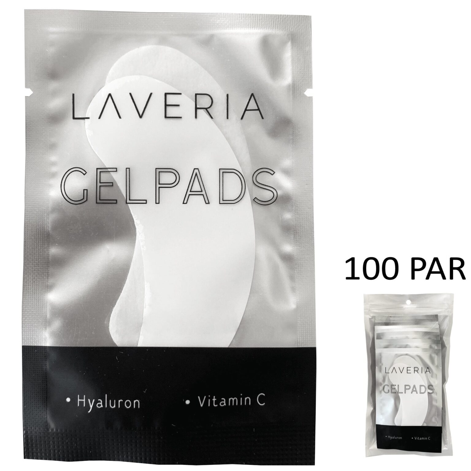 Laveria Gelpads 100 par (Gel pads / Øyepads) - NeglAkademiet AS